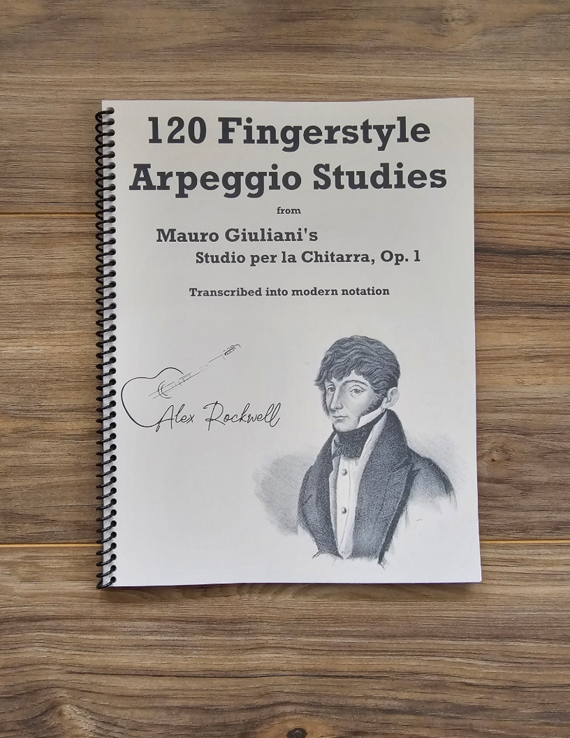 120 Fingerstyle Arpeggio Studies – Alex Rockwell